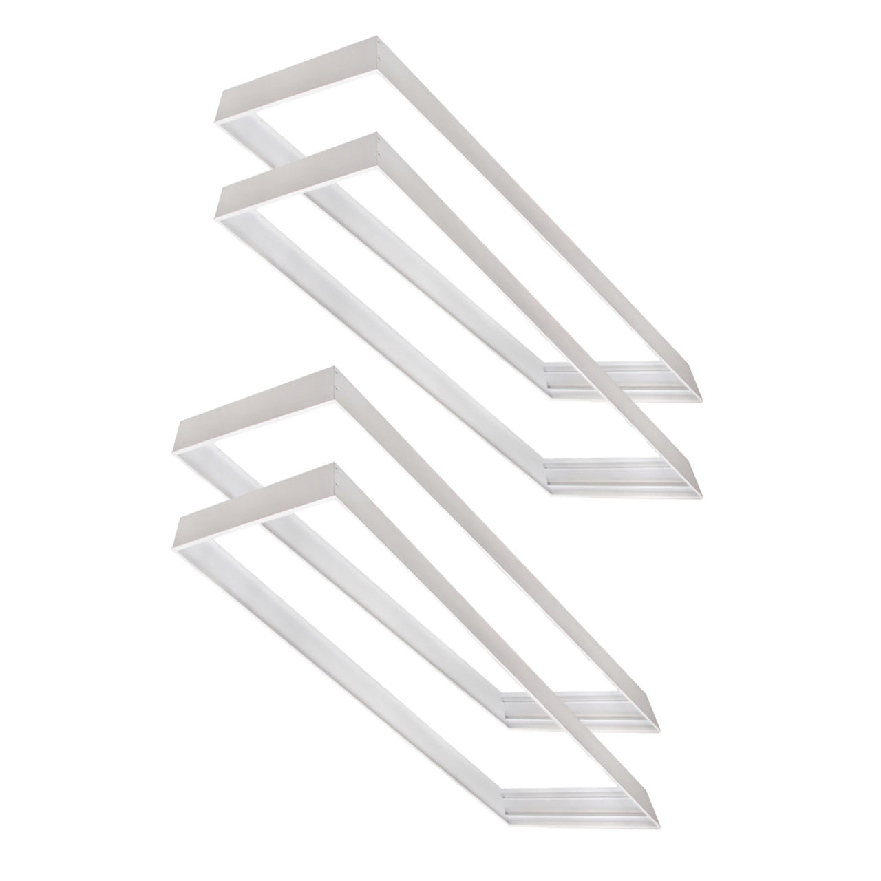 Case of 4 - LED 1x4 Flat Panel Surface Mount Fixture by LumeGen – LightUp