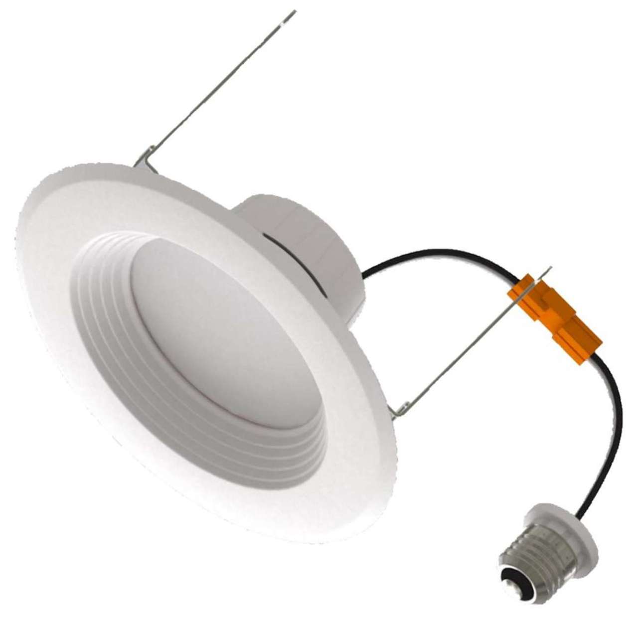 5in./6in. LED Baffled Downlight Retrofit Trim | Wattage Adjustable ...