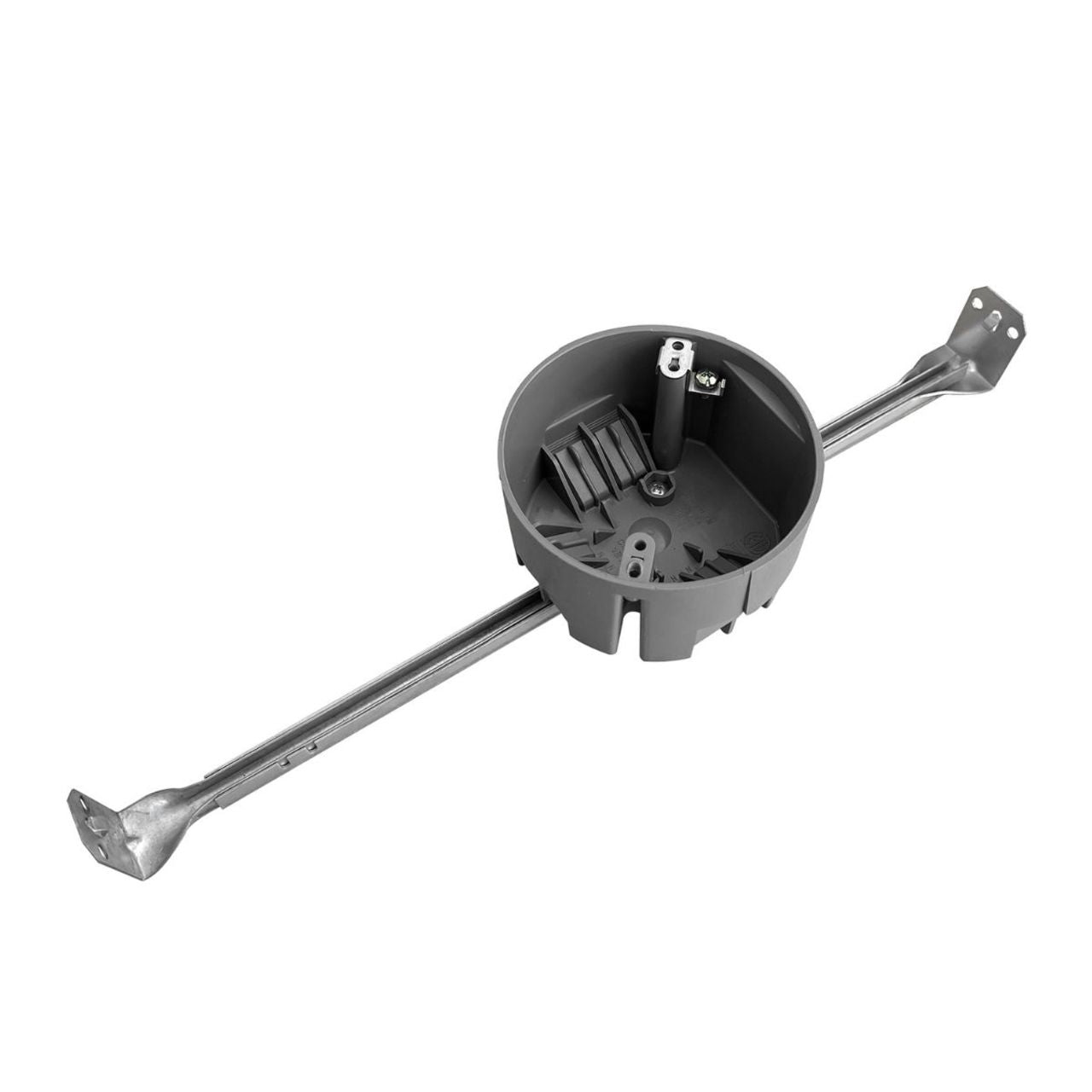 Full Case 4" Round Outlet Box w/ Hanger | 20 Cu. In. Nail On – LightUp