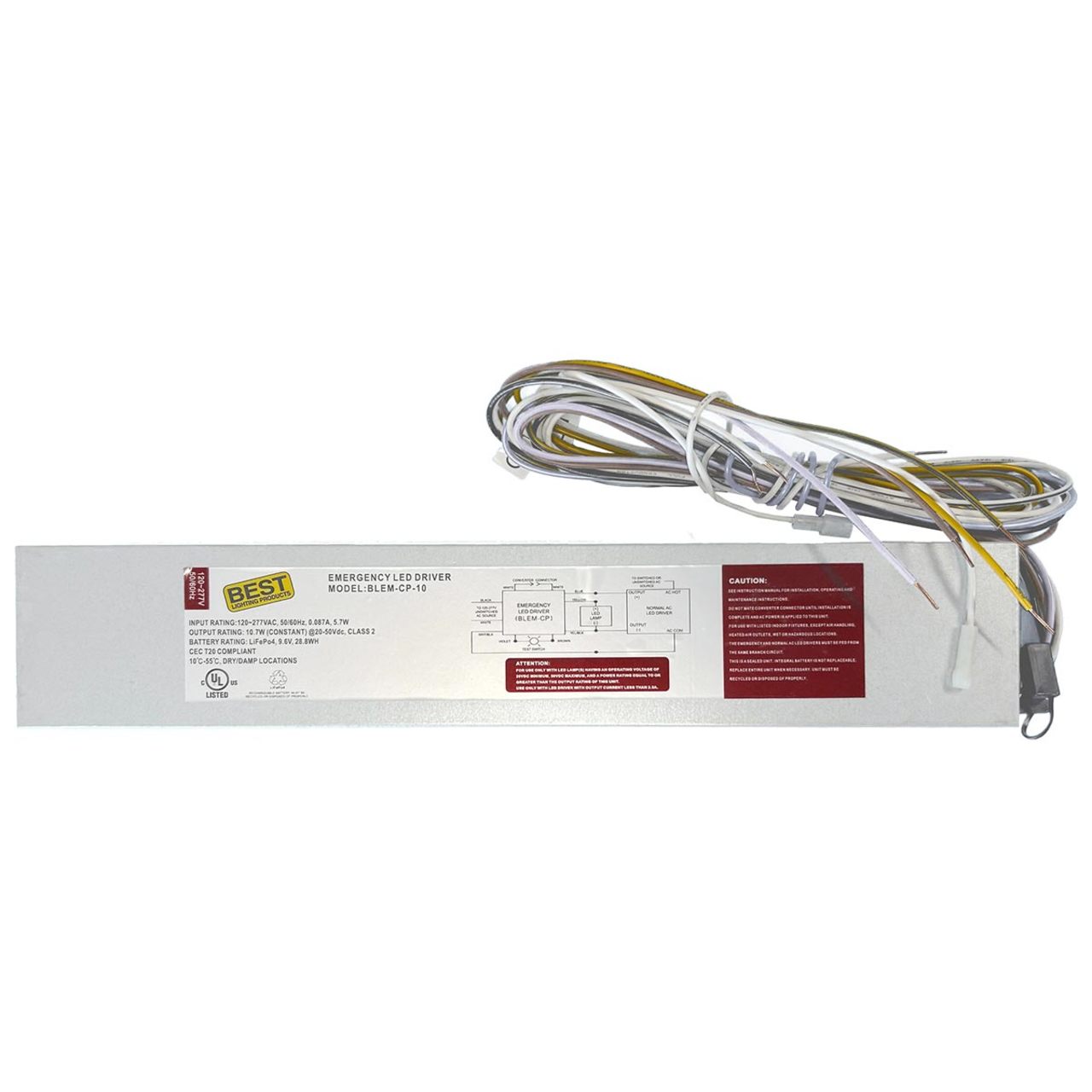 Constant-Power Emergency Driver Gen2 | 10.7W | 90 Minute Backup Time ...