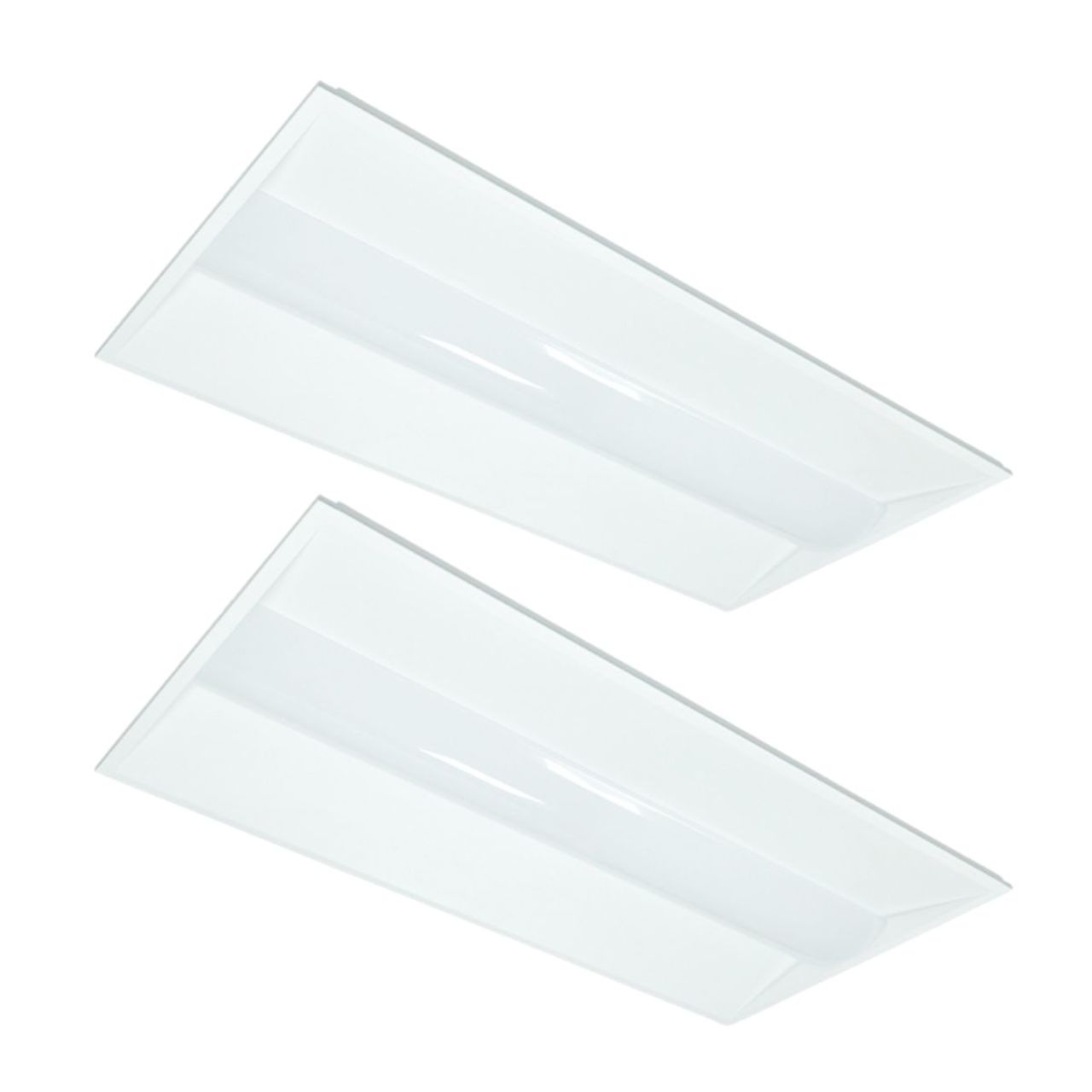 Case of 2 - 2ft. x 4ft. LED Troffer | Wattage Adjustable 25W/36W/50W ...