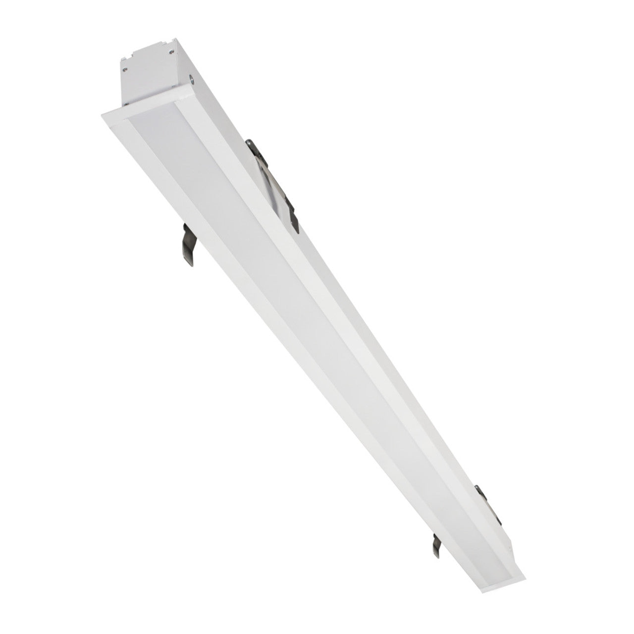 LED 4ft. Recessed Linear Strip Light | 40W | White Finish – LightUp
