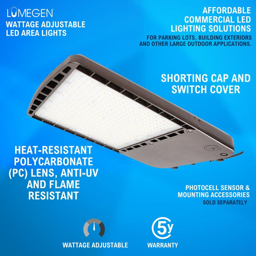 LED Area Light | Wattage Adj. (200W/240W/300W) | LumeGen – LightUp