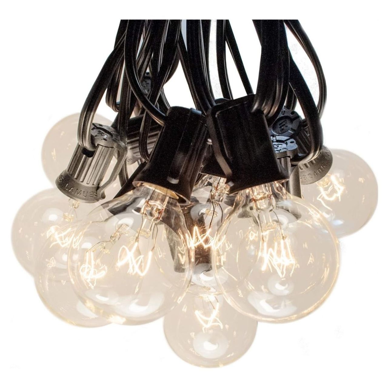 25ft G40 String Light | 25 E12 Sockets | 20AWG – LightUp