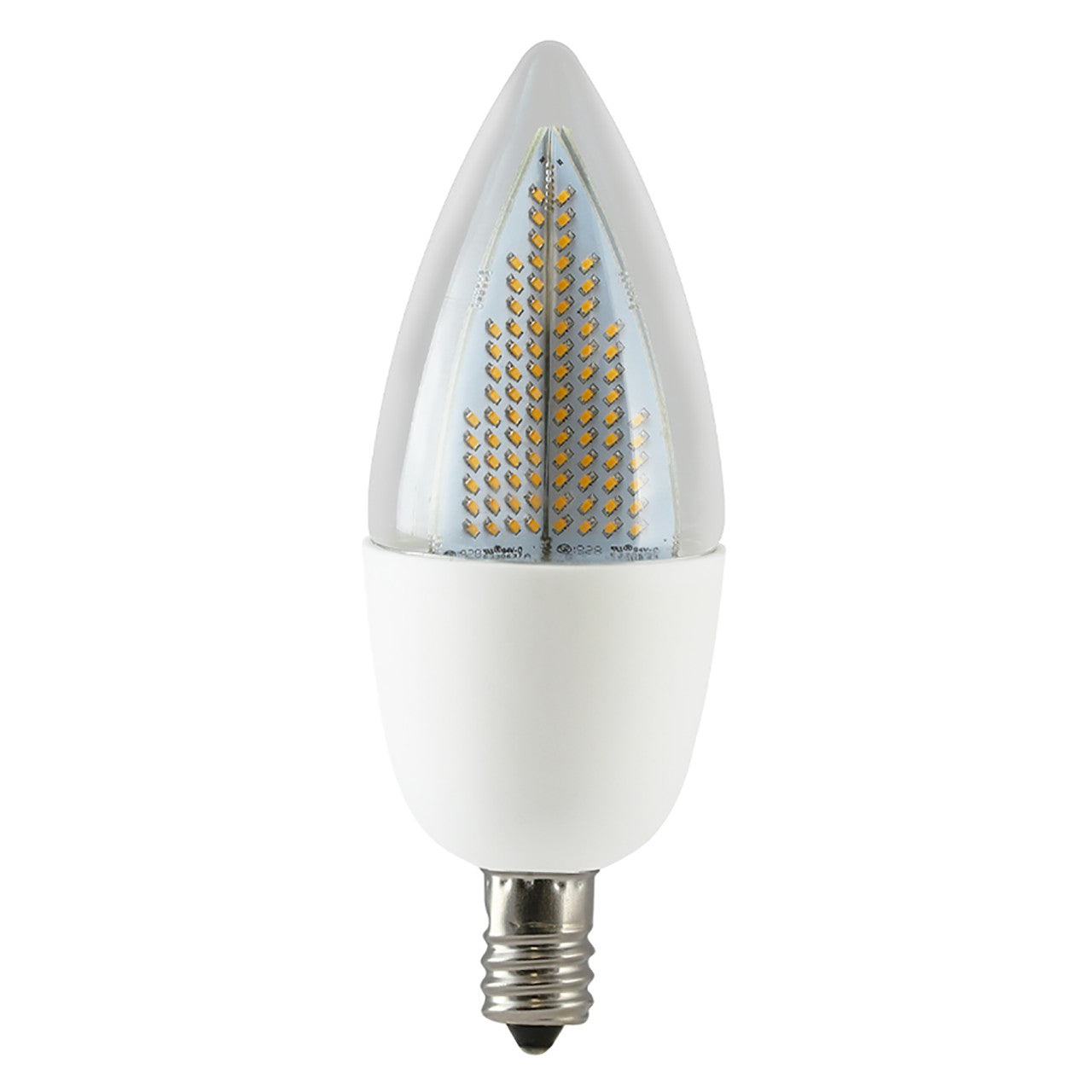 LED Candle Shaped Bulbs | Black or White Base | E12 Base – LightUp