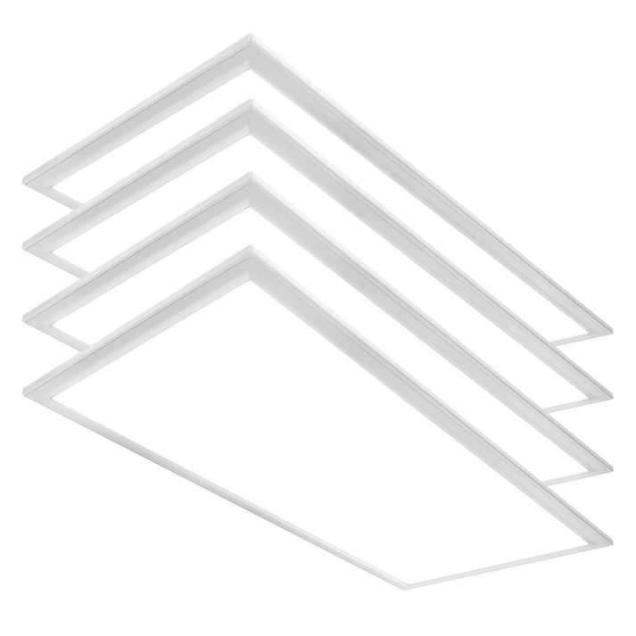 Case of 4 - 2x4 LED Flat Panel Light | 5 Wattage Adjustable | 5 Color ...