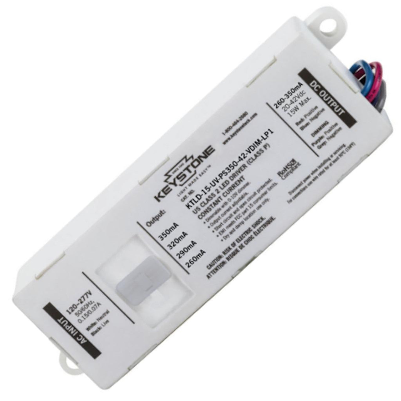 Dimmable LED Driver | 15W, 20-42V Output – LightUp